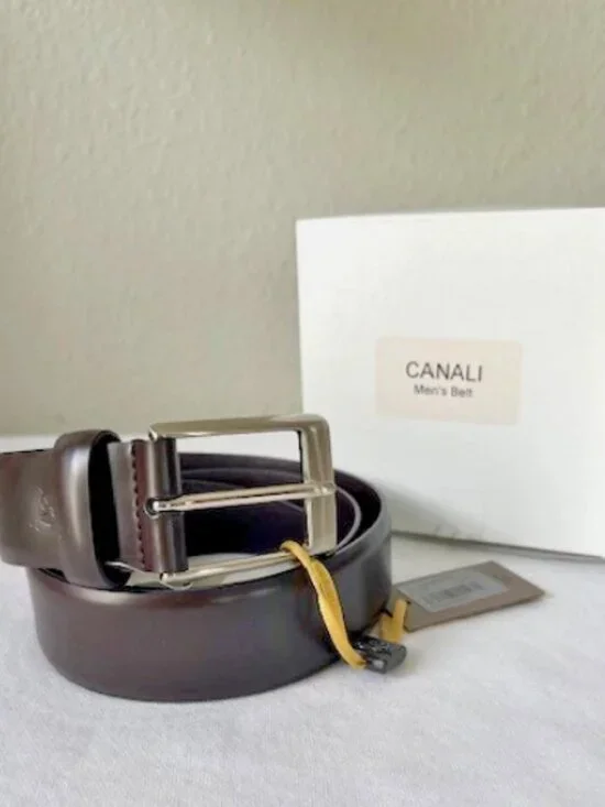 Canali | Accessories | Canali Mens Leather Belt Brown Made In Italy ...